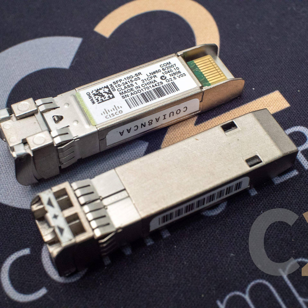 【特价二手】 CISCO SFP-10G-SR 10G SFP+ 收发器光纤模块 85%全新$ – C2 Computer
